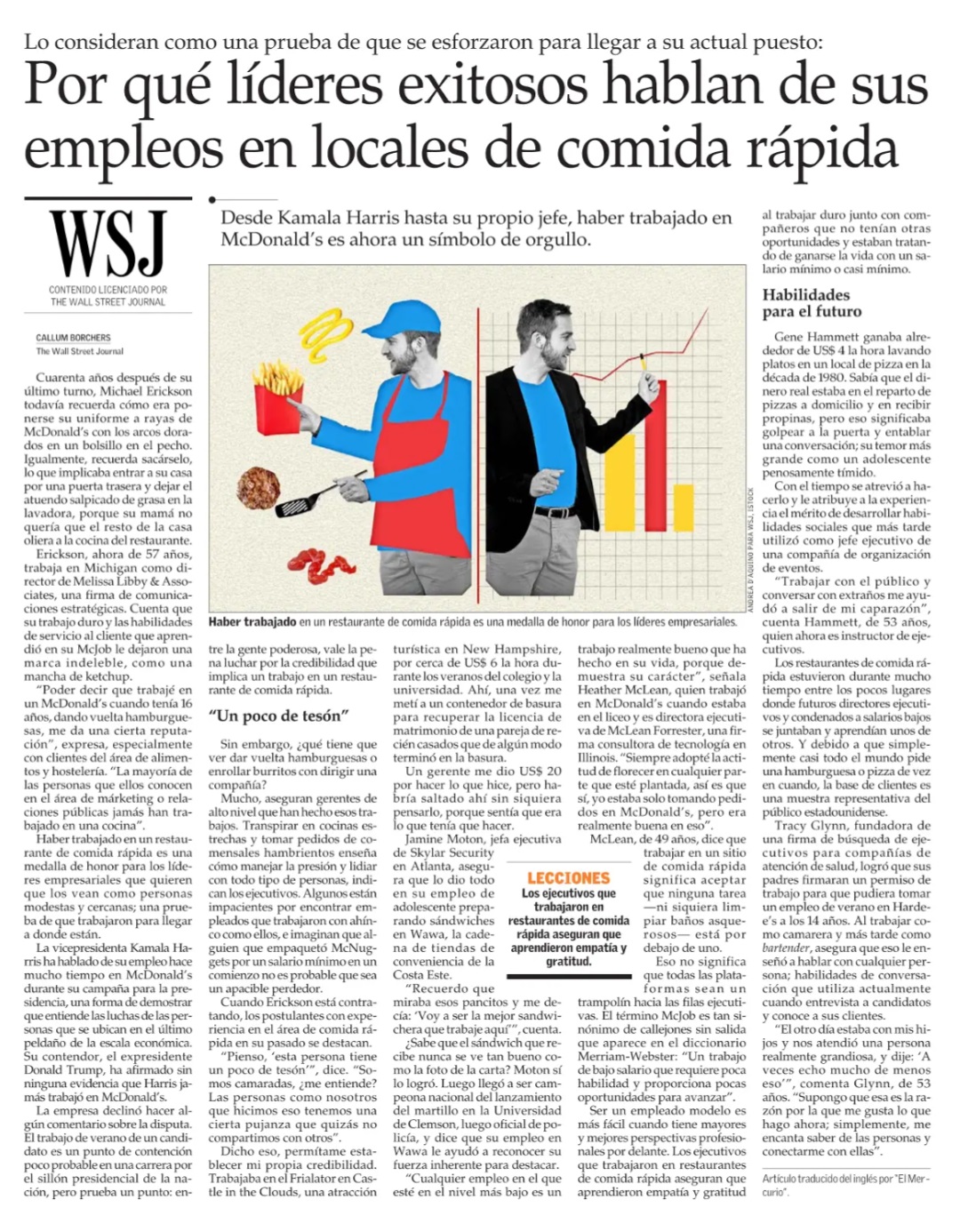 Por qué líderes exitosos hablan de sus empleos en locales de comida ...