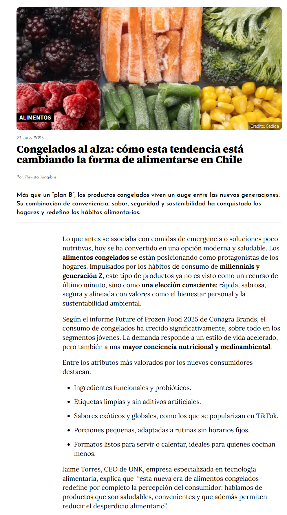 Congelados al alza: cómo esta tendencia está cambiando la forma de ...