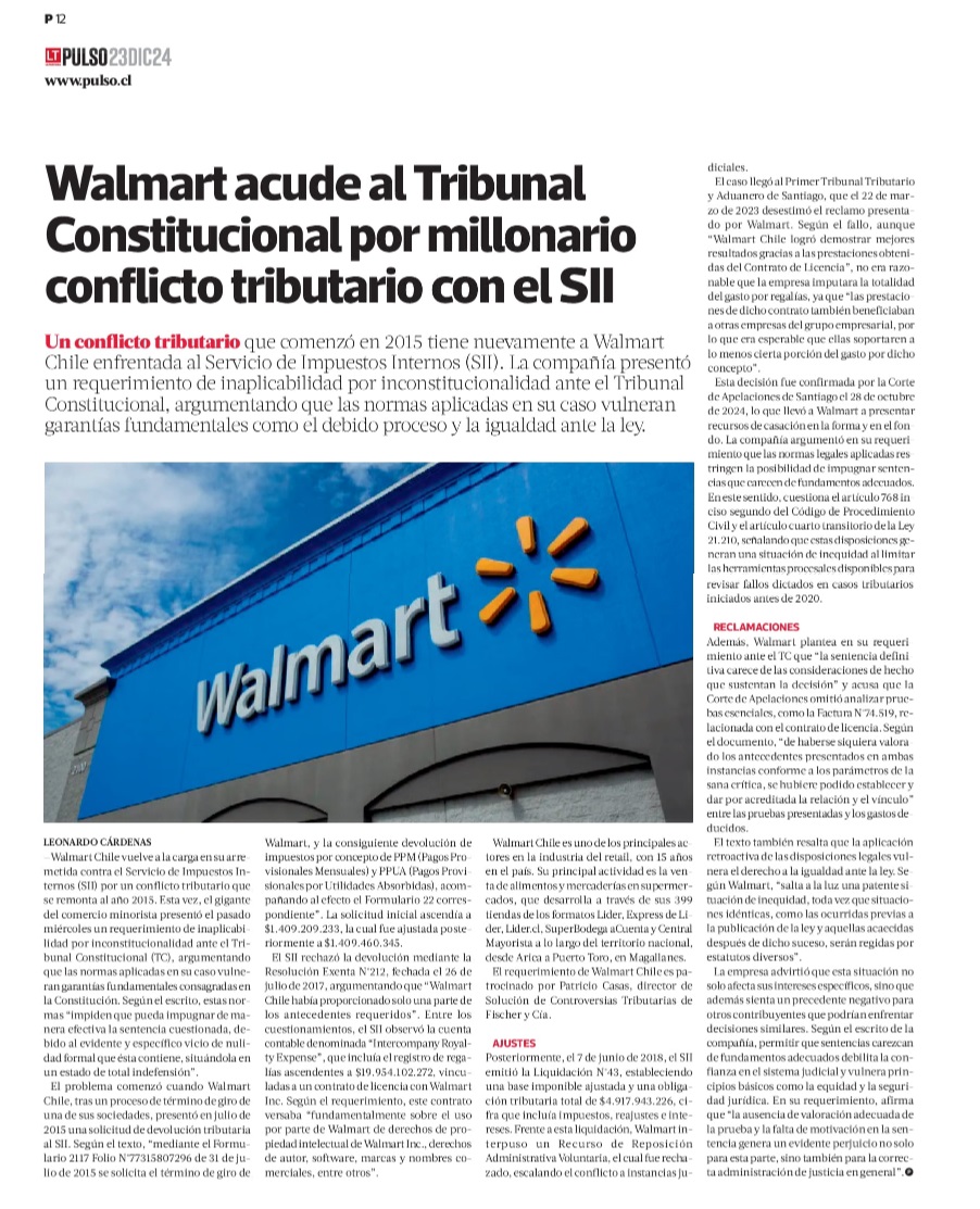 Walmart acude al Tribunal Constitucional por millonario conflicto ...