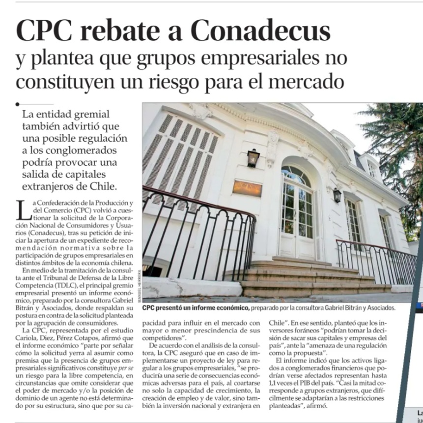 CPC rebate a Conadecus y plantea que grupos empresariales no ...