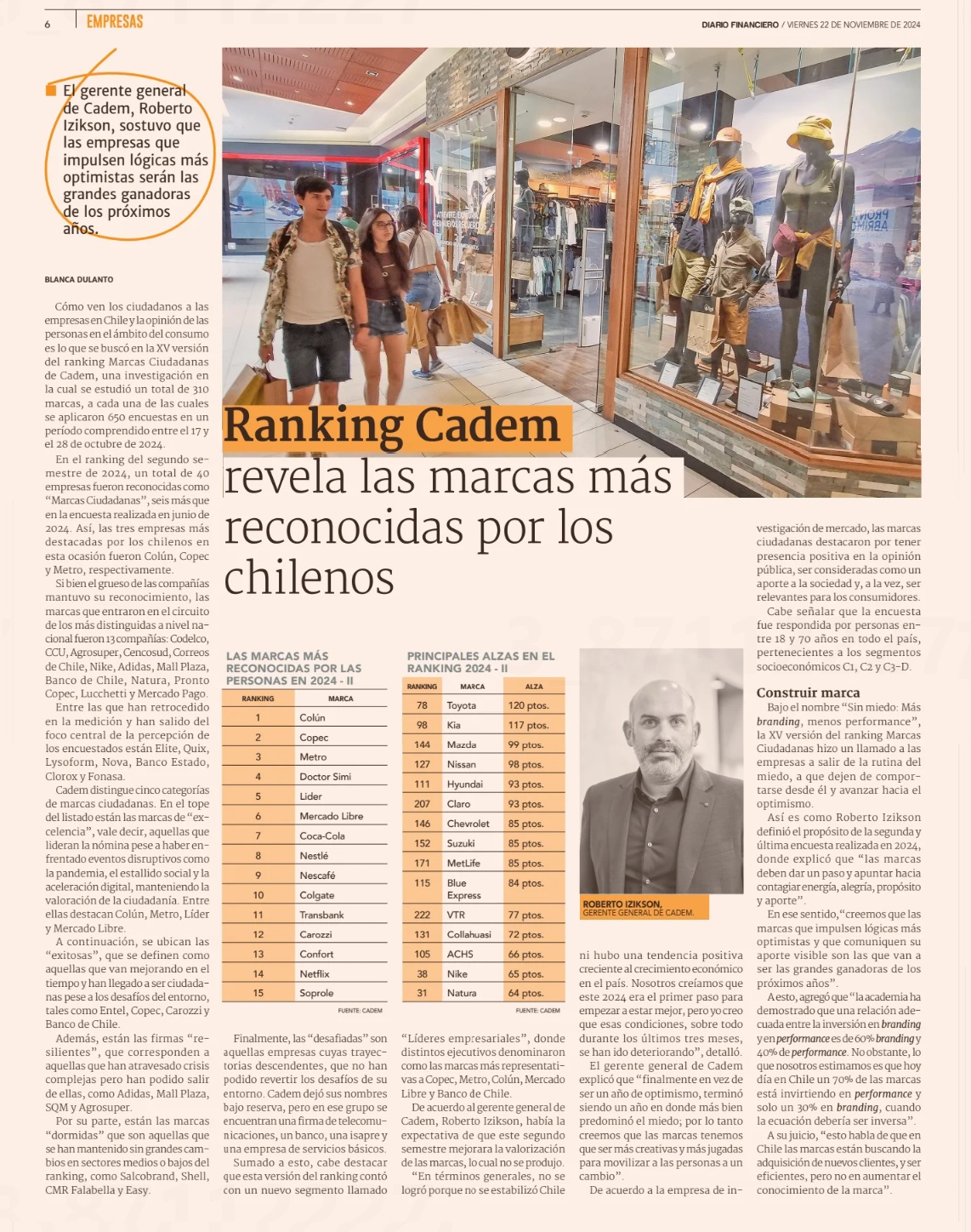 Ranking Cadem revela las marcas más reconocidas por los chilenos ...
