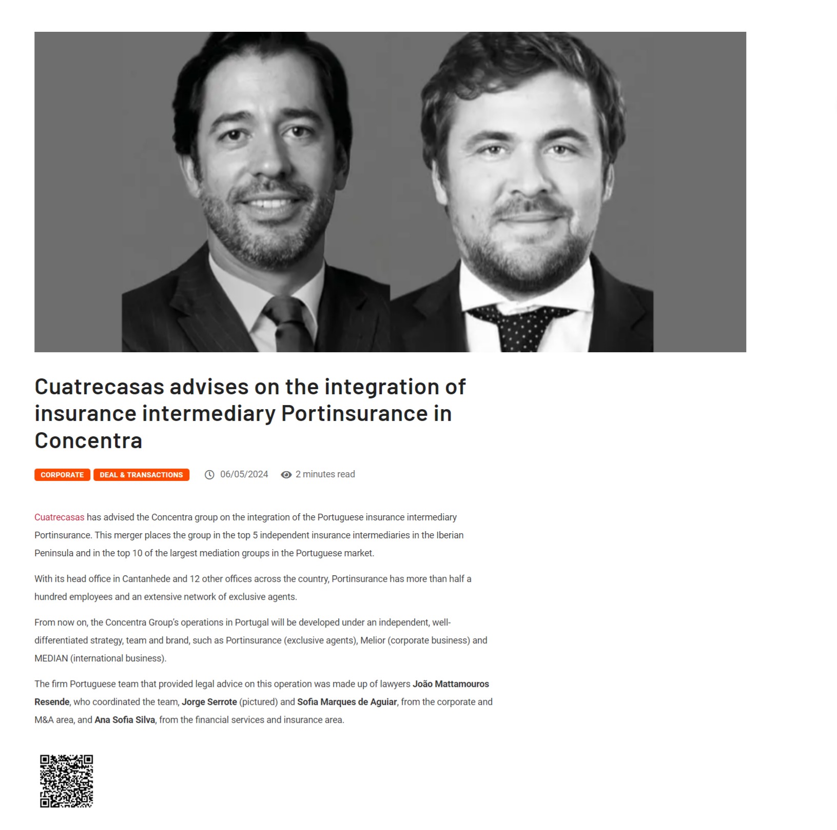 Cuatrecasas advises on the integration of insurance intermediary ...